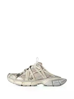 Balenciaga 3xl Extreme Laces Mules In Eggshell - Neutrals
