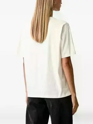 Liu Jo Rose-print Rhinestone-embellished T-shirt