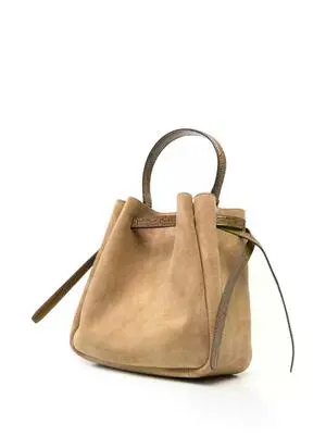 Tory Burch Romy Suede Bucket Bag - Neutrals