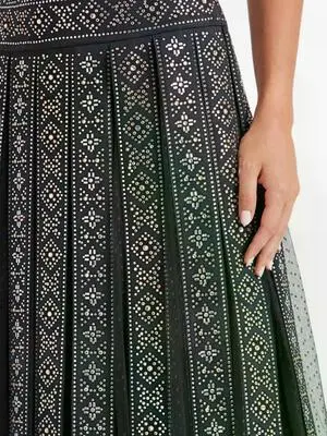 TEMPERLEY LONDON Gallantry Pleated Maxi Skirt