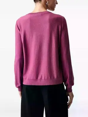 Liu Jo Sequin-embellished Logo-embroidered Sweater