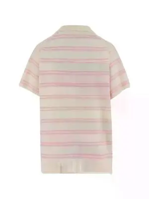 THE GARMENT Como Dads Striped Short-sleeve Polo Shirt