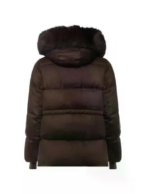 MOORER Faux-fur-trimmed Hooded Puffer Jacket