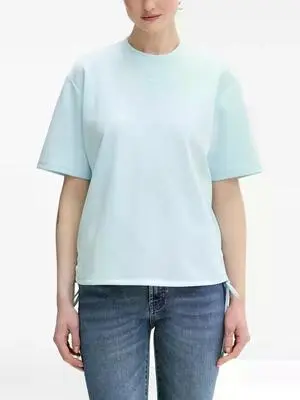 Karl Lagerfeld Logo-embroidered Drawstring-side T-shirt