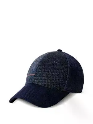 HACKETT LONDON Patchwork Cap - Blue