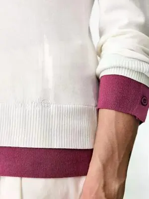 Liu Jo Layered-effect Ribbed-trim Sweater