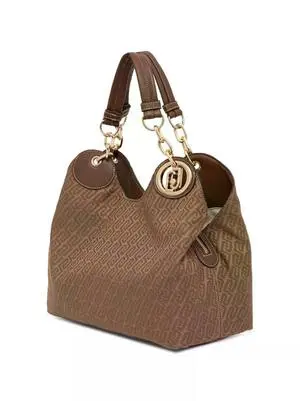 Liu Jo Medium Jacquard Satchel Bag - Neutrals