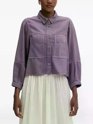 SESSUN Leone Chest-pocket Shirt - Purple