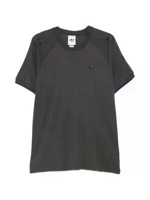 Adidas Raglan-sleeve Logo-patch T-shirt