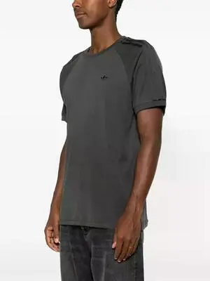Adidas Raglan-sleeve Logo-patch T-shirt