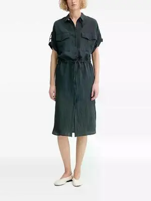 SESSUN Anatole Drawstring Midi Shirt Dress