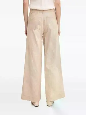 SESSUN Manhatti Striped Wide-leg Trousers