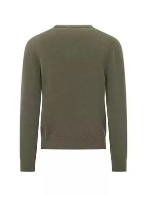 Malo V-neck Cashmere Jumper - Green