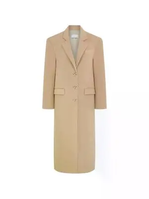 VIOLANTE NESSI Single-breasted Padded-shoulder Coat