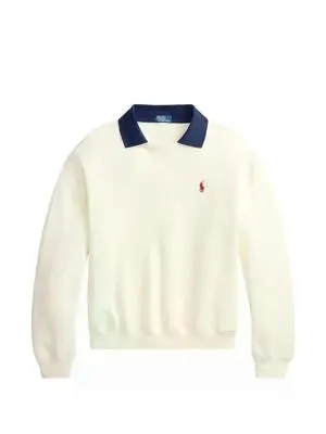 Polo Ralph Lauren Logo-embroidered Contrast-collar Sweater