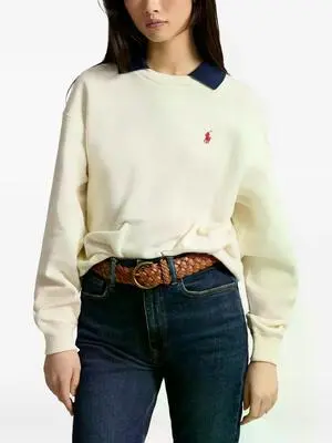 Polo Ralph Lauren Logo-embroidered Contrast-collar Sweater