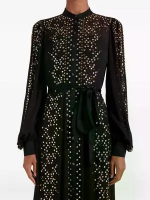 TEMPERLEY LONDON Oberon Sequin-embellished Shirt Midi Dress