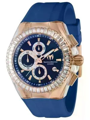 TECHNOMARINE Cruise 45mm Crystal-embellished Chronograph Watch