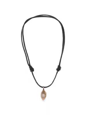 DEZSO Coquito Diamond Pendant Necklace - Pink