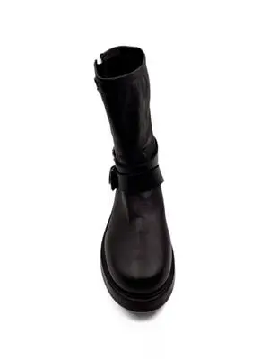 STRATEGIA SHOES Strategia Leather Buckle Detail Boots