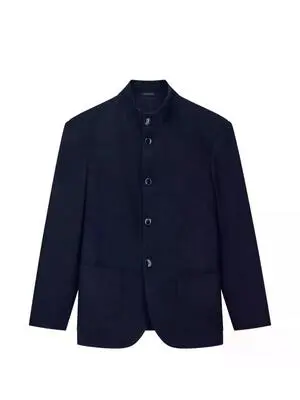 Giorgio Armani Mandarin-collar Wool Blazer