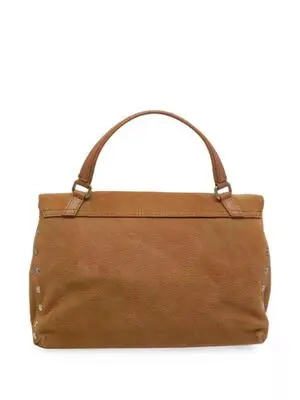 ZANELLATO Postina Jones Stud-embellished Tote Bag - Brown