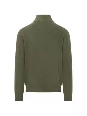 Malo Quarter-zip Cashmere Sweater - Green