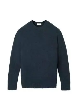 ROBERTO COLLINA Ribbed-trim Knit Sweater - Blue