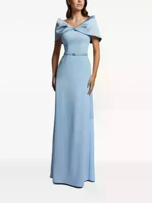 Cristallini Button Detailed Evening Dresses