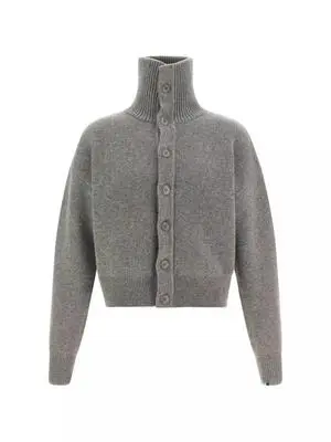 Extreme Cashmere Clement Cropped Cashmere Cardigan - Grey