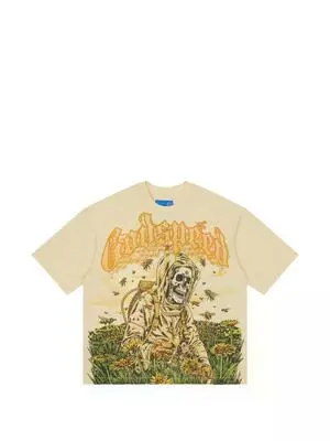 GODSPEED Save The Bees Cotton T-shirt - Neutrals