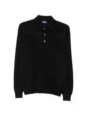 Fedeli Long-sleeve Polo Sweater