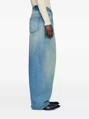 MAISON MARGIELA Wrap-front Faded Wash Denim Jeans