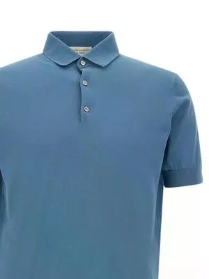 FILIPPO DE LAURENTIIS Cotton Crepe Polo Shirt