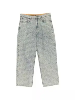 Emporio Armani Logo-patch Jeans - Blue