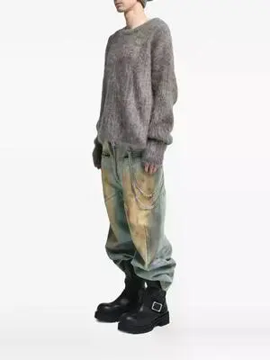 FILTH Ribbed-knit Mohair-blend Sweater - Brown
