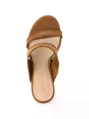 Cinq À Sept Kora Whipstitch Suede Sandals