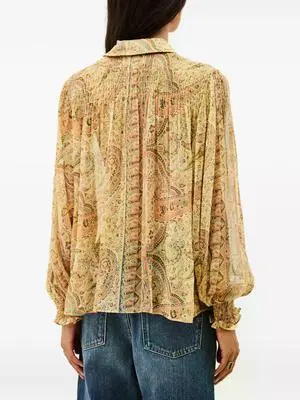 Ba&sh Cleo Paisley-print Smocked Blouse
