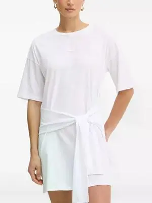 Armani Exchange Tie-waist Mini Dress - White