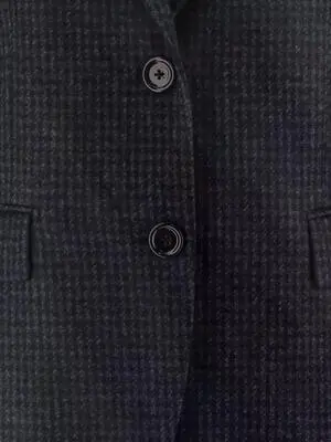 LARDINI Houndstooth-pattern Single-breasted Blazer