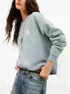 Ba&sh Logo-print Raglan-sleeve Sweatshirt
