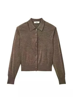 Ba&sh Boston Button-up Collared Cardigan - Brown