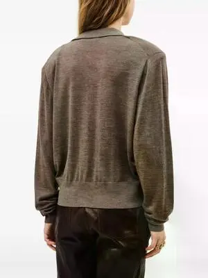 Ba&sh Boston Button-up Collared Cardigan - Brown