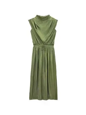 Ba&sh Celea Draped Midi Dress