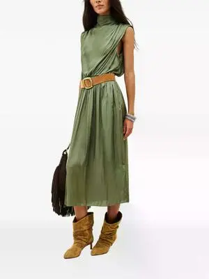Ba&sh Celea Draped Midi Dress