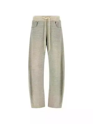 R13 Darted Barrel-leg Track Pants - Grey