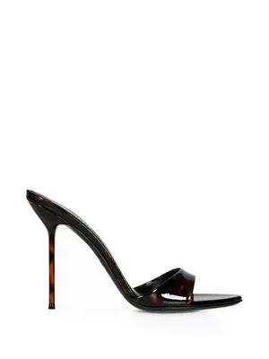 Paris Texas Tortoiseshell-effect Stiletto-heel Sandals - Brown