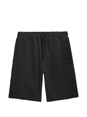 GERTRUDE Yann Drawstring-waist Logo-patch Shorts - Black