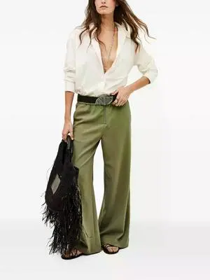 Ba&sh Narlos Wide-leg Trousers - Green