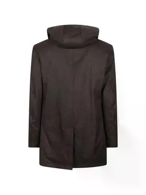 Herno Wool Hooded Single-breasted Coat